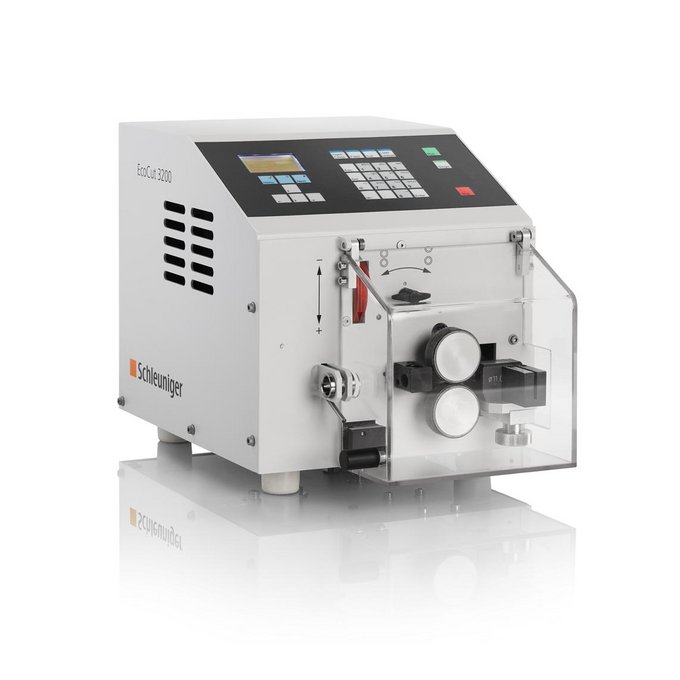 Cutting machines for processing wire, cable, tubing and profiles